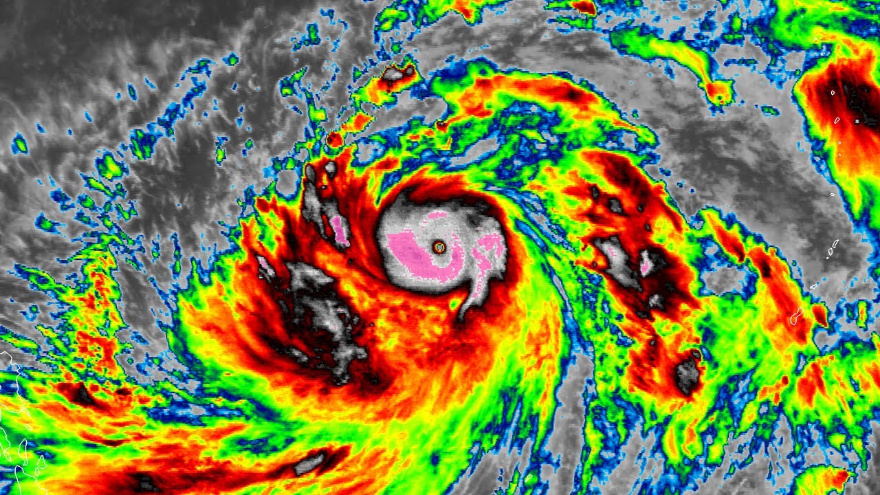 Infrared Satellite Animation of Super Typhoon Dianmu/Helen (2004) - YouTube