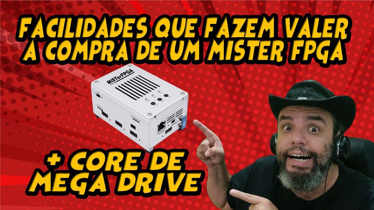 Coisas que fazem o MISTER FPGA valer a pena ! Vejam só o Mega Drive ...