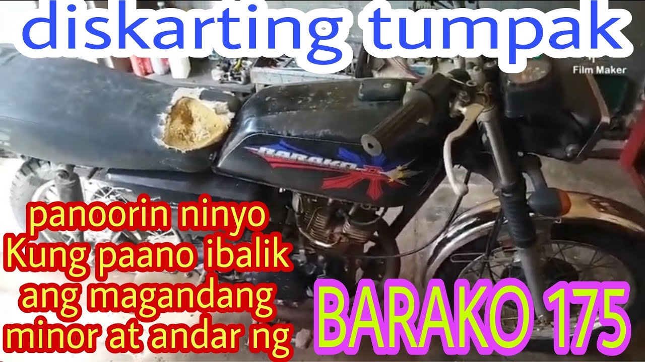 BARAKO 2 175 KAWASAKI paano ibalik SA magandang minor at andar - YouTube