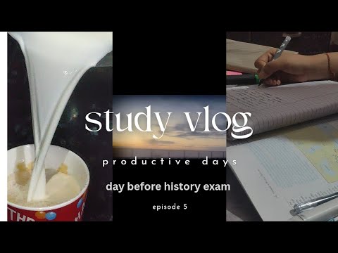 Study With Me || 1 Day Before My History Exam || 📚productive vlog 🎀 ...