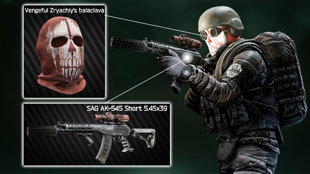Meta SAG AK-545 Short (Vengeful Mask Drip) - Escape From Tarkov - YouTube