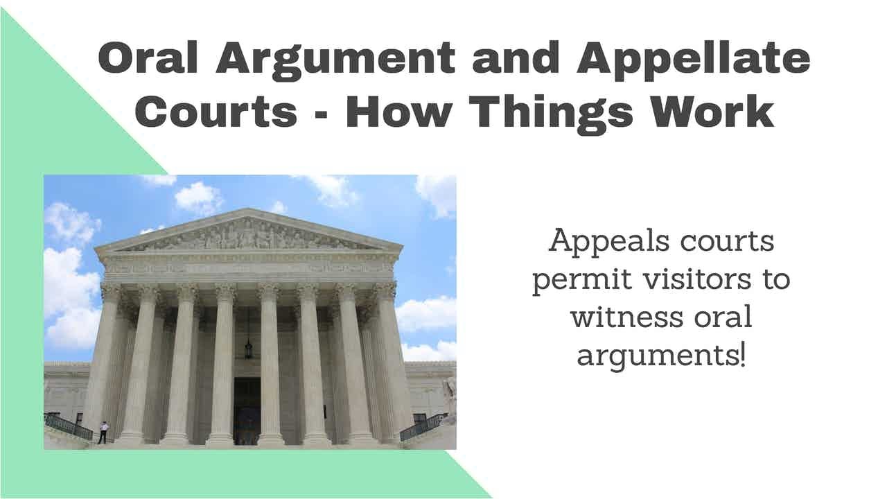 Appeals Courts and Oral Argument - YouTube