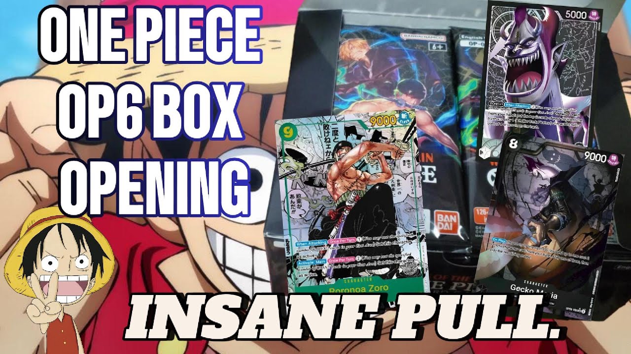 Opening OP6 Box Opening 🔥 INSANE PULLS 🔥 Birthday Box 🍰 One Piece Card ...