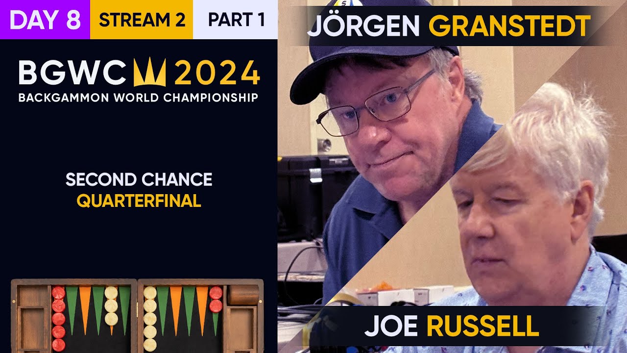 Backgammon World Championship 2024 - DAY 8, Stream 2 P1 - Main Second ...