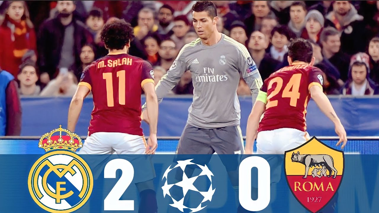 UCL🏆 Real Madrid Vs As Roma 2-0 • All Goals And Highlights 2015/26 ...