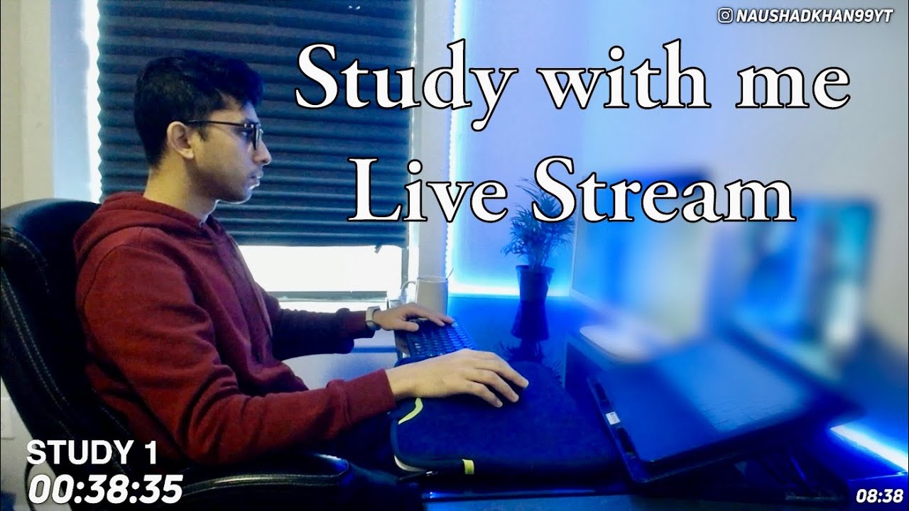 Study With Me Live | 60/10 Study/Break Pomodoro | Rain Background music | Loft breaks - YouTube