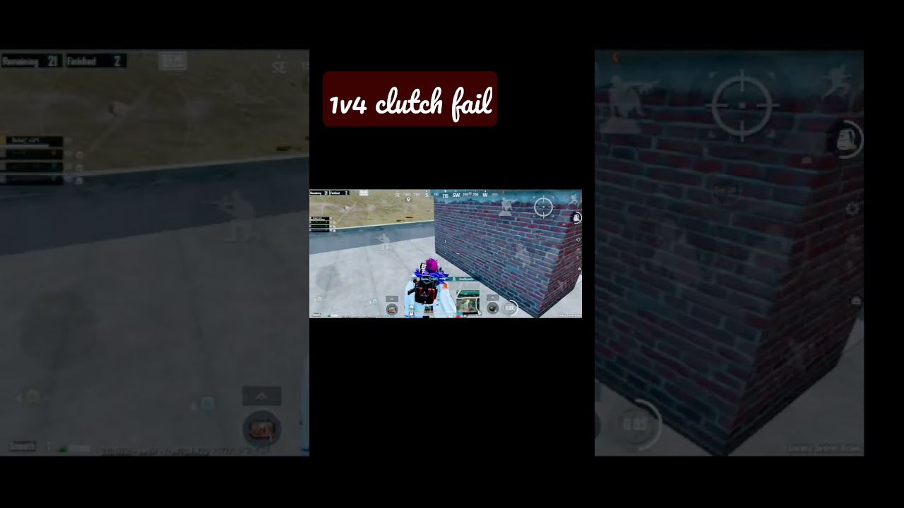#bgmi#1v4 clutch fail#low accuracy#simple - YouTube
