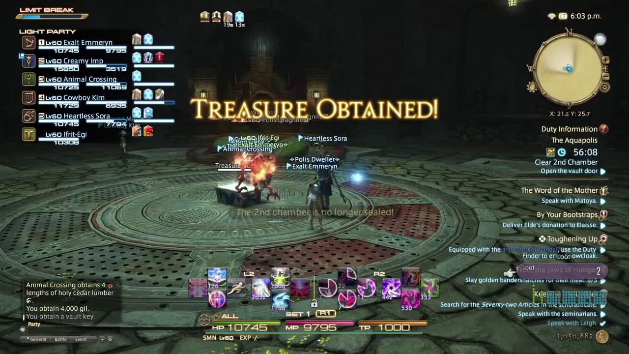 FFXIV - Aquapolis Dwarf Rabbit (Floor 2) - YouTube