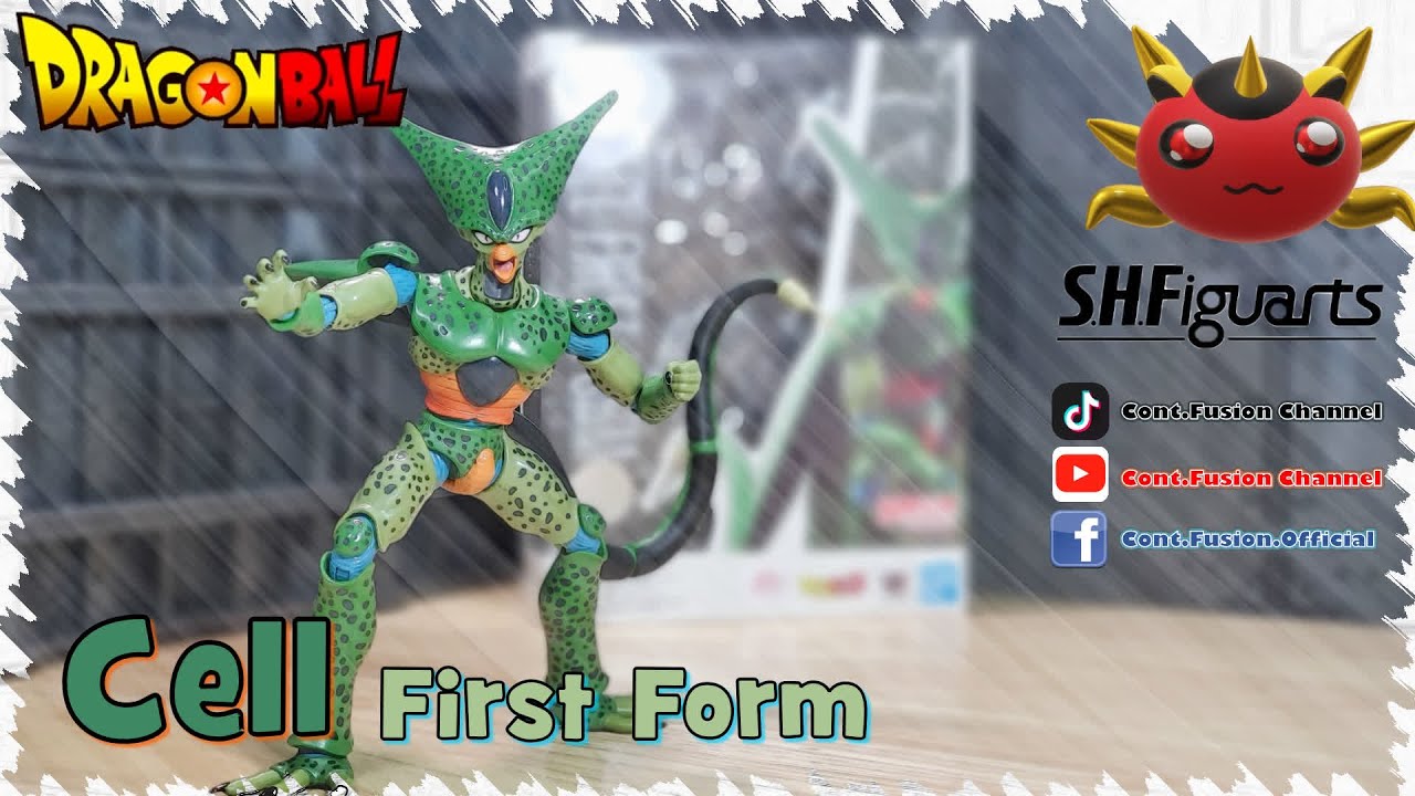 Dragon Ball Ep.059 [S.H.Figuarts SHF] Cell First Form - YouTube