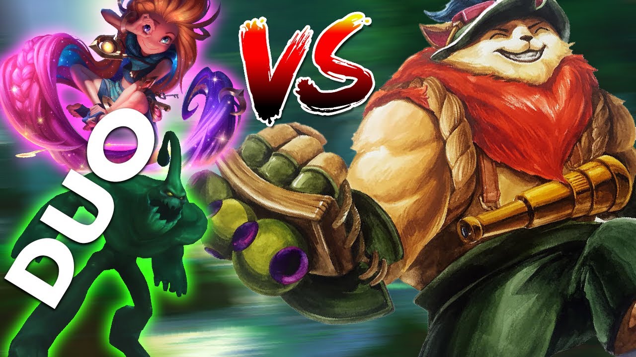 Scary duo VS my new Teemo Mid strat (0 wins 0 losses) - YouTube