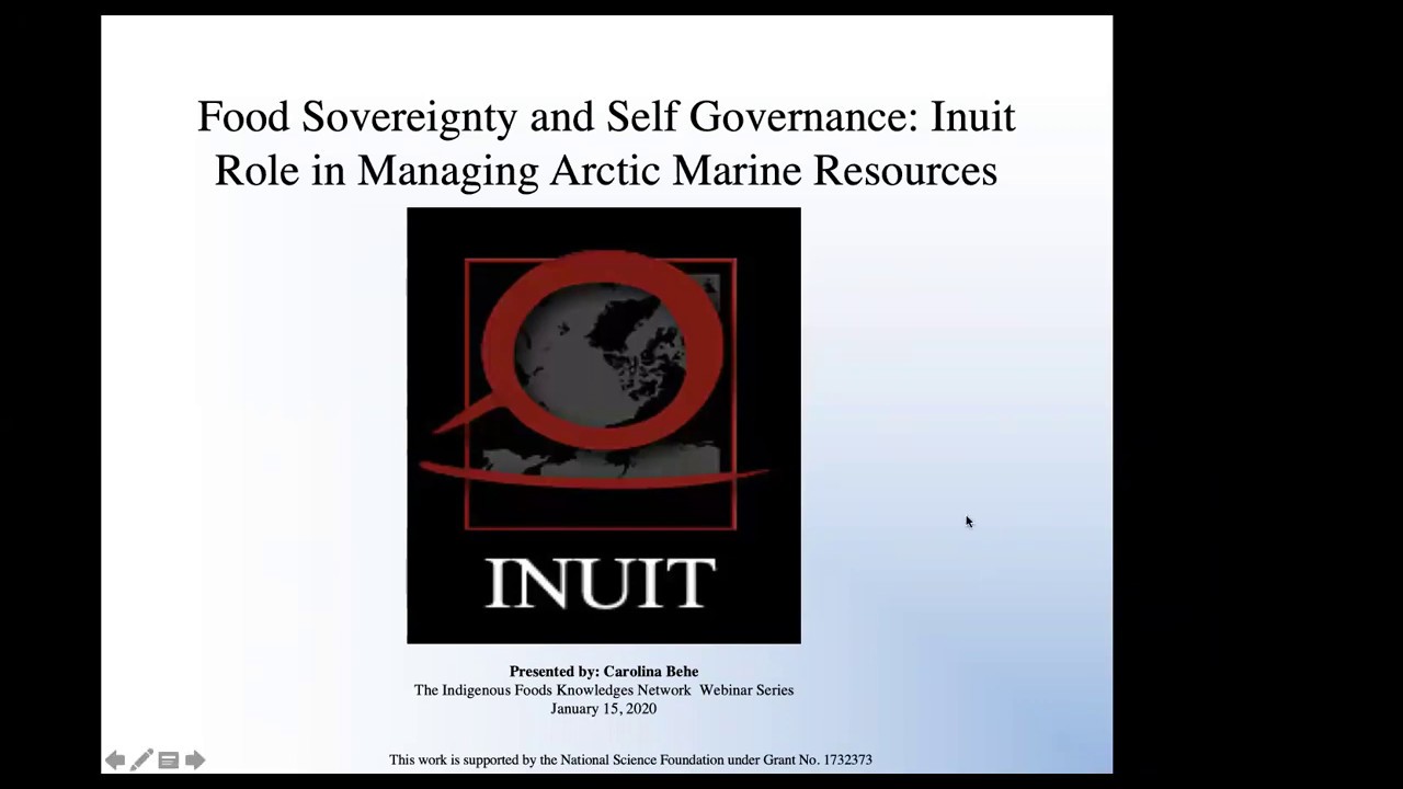 Food Sovereignty and Self Governance: Inuit Role in Managing Arctic ...