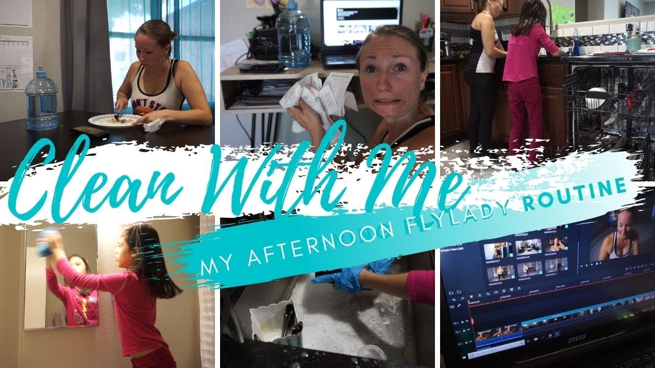 Clean With Me and kids | Tuesday Afternoon Flylady Routine - YouTube
