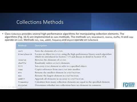 Chapter 16 Generic Collections Part 2 - YouTube