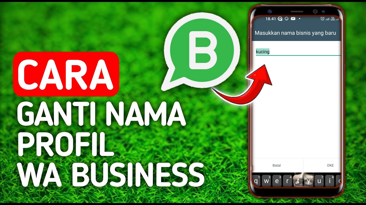 Cara Ganti Nama Di Wa Bisnis/Business - YouTube
