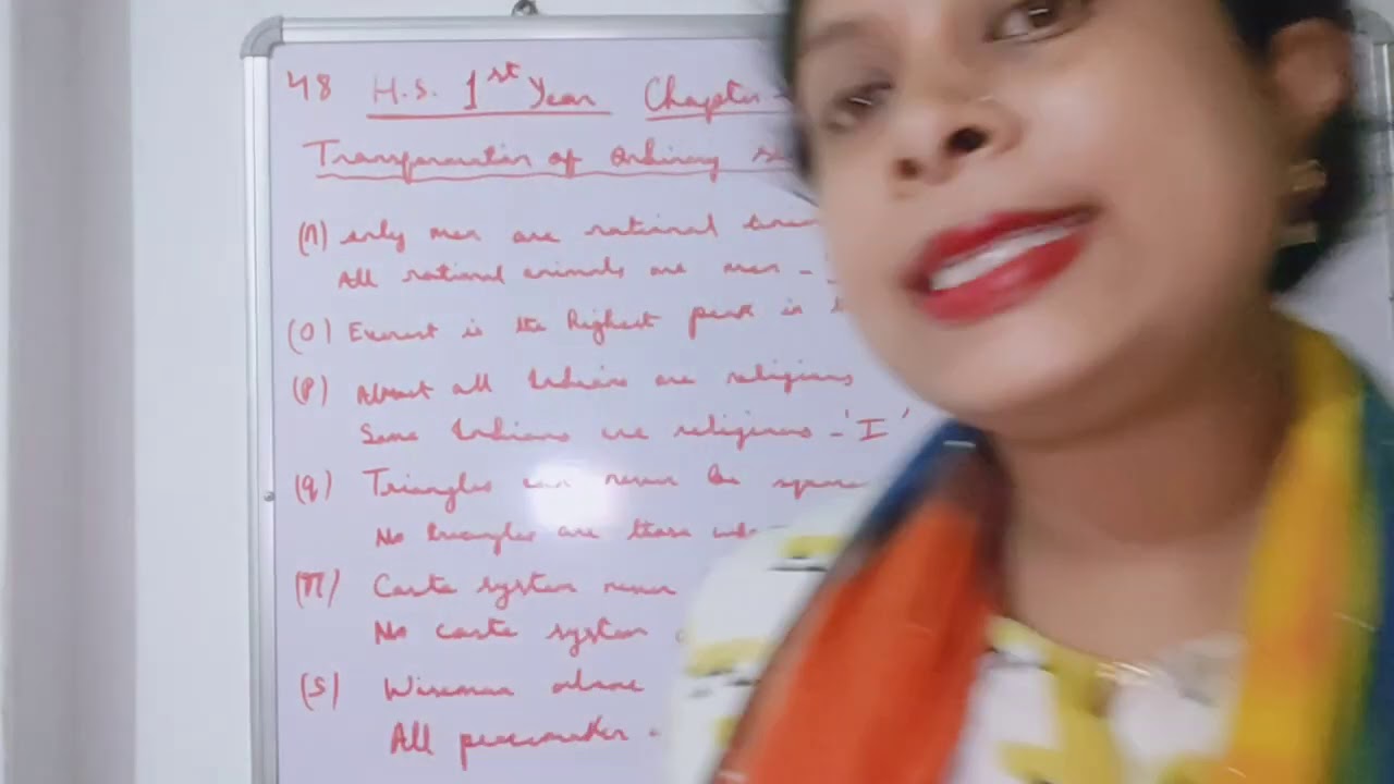 H. S. 1st year, lecture no 28, Transportation of ordinary sentence to ...