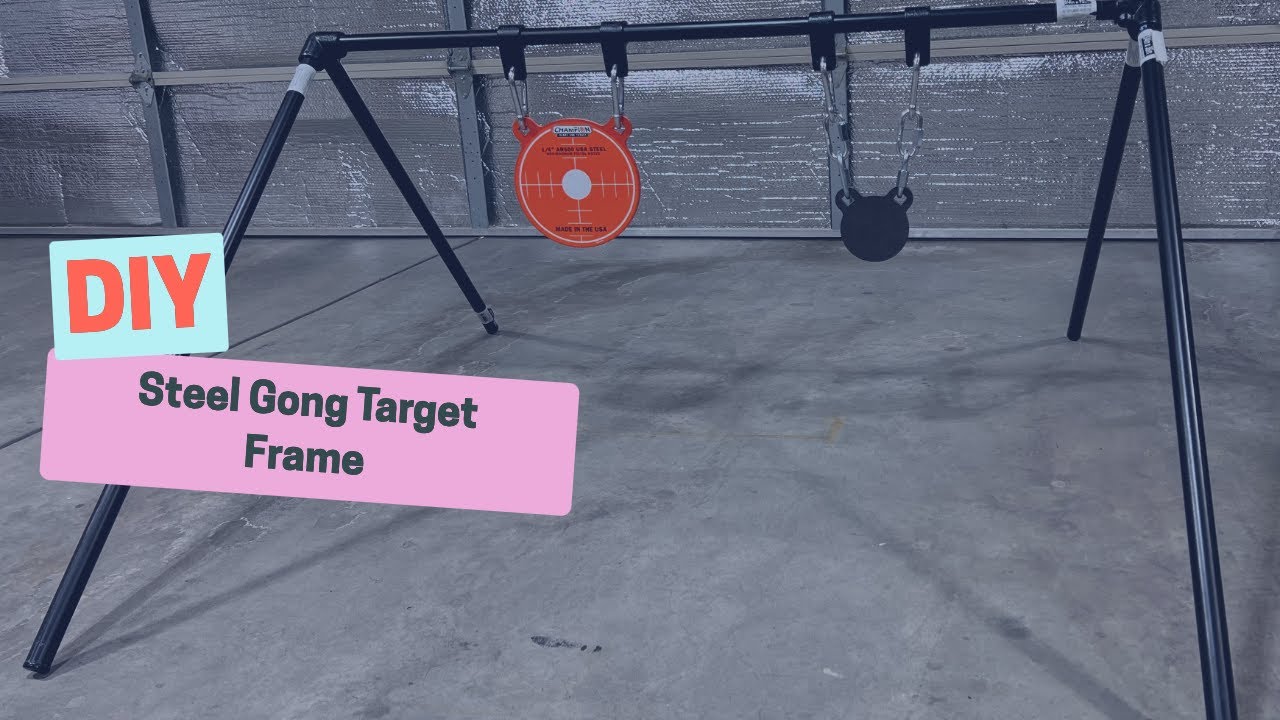 DIY AR500 Steel Gong Target Frame | Hanging Target Frame - YouTube