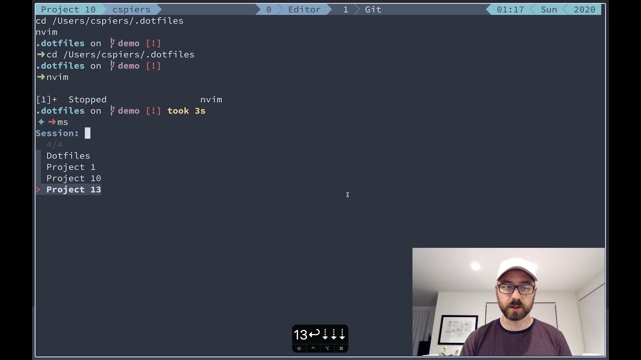 Launching Tmuxinator Projects with FZF - YouTube