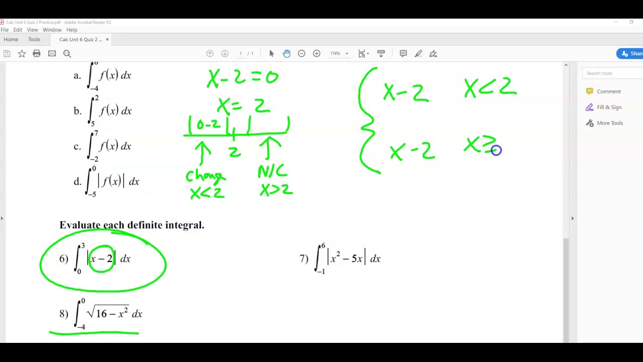 Calc Unit 6 Quiz 2 Study Guide - YouTube