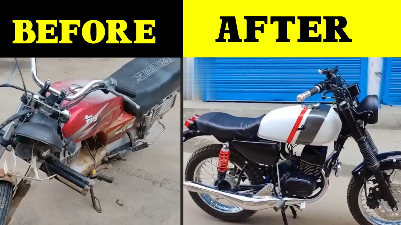 Tvs MAX100 MODIFIED | MAX100 Restoration | Modification price ...