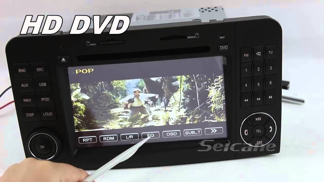 Mercedes w164 ML300 ML350 stereo upgrade - YouTube