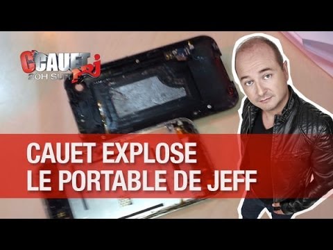 Cauet explose le portable de Jeff avec une fusée à eau !  - C'Cauet sur NRJ