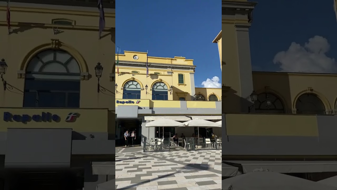 Rapallo stazione ferroviaria, Italia - YouTube