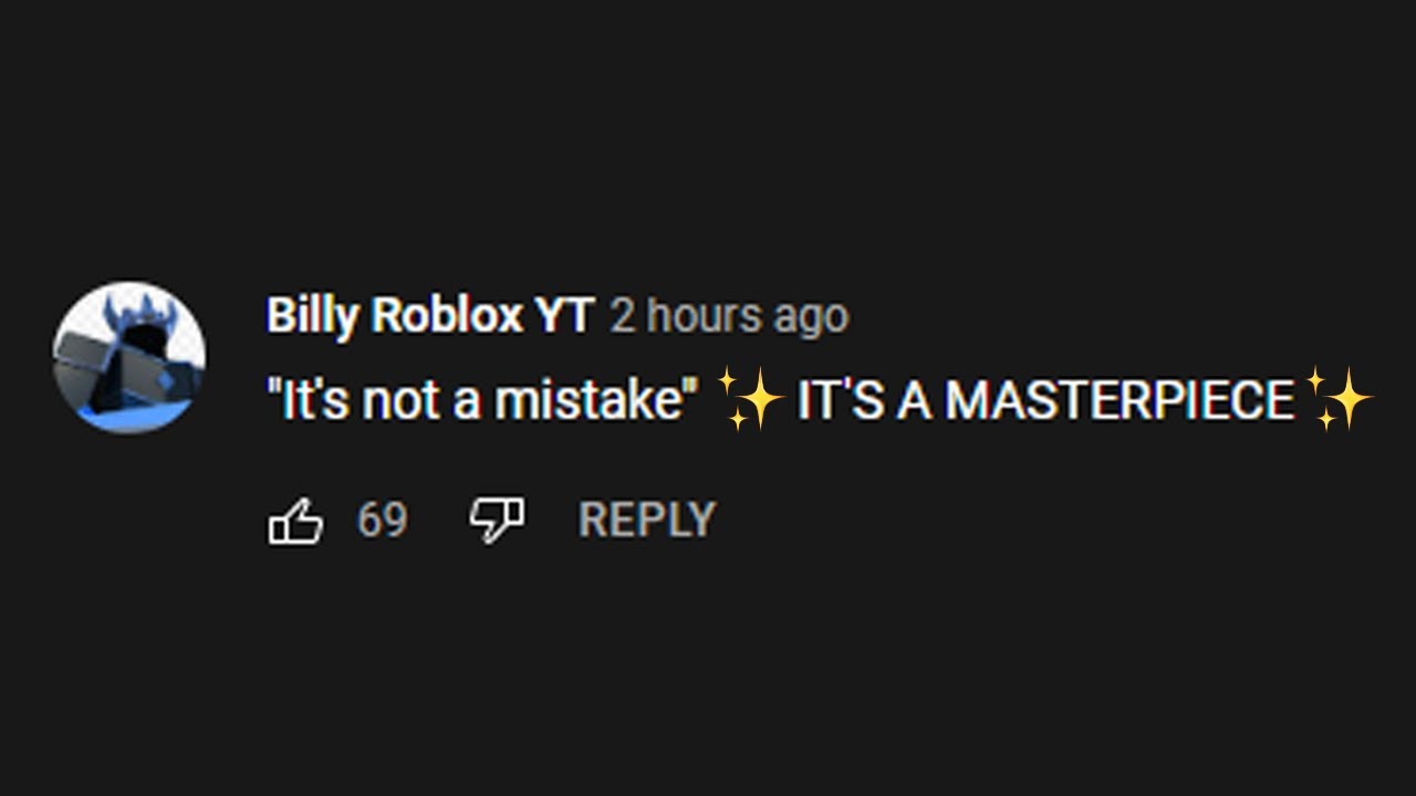 if you stop commenting this you get robux.. - YouTube