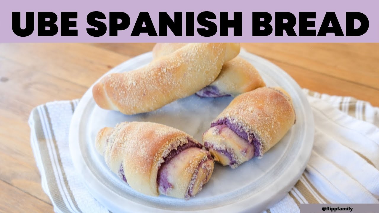 How to Make Filipino Spanish Bread. Spanish Bread with Ube Filling ...