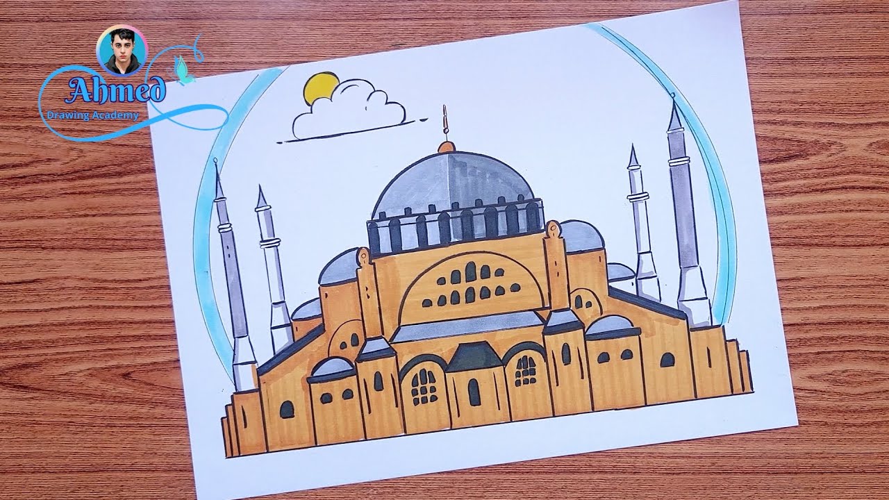 ayasofya cami cizimi || 1 || cami çizimi || cami cizimi - YouTube