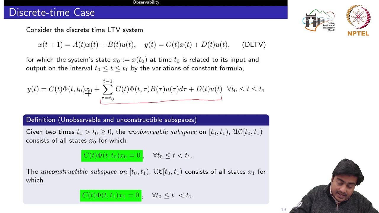 Duality and Observability tests - YouTube