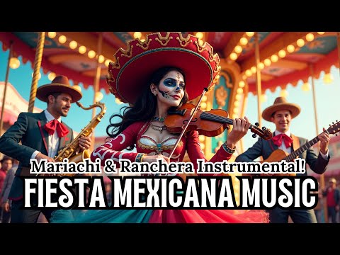 🎺Alegre y Tradicional Fiesta Mexicana Music – Relaxing Mariachi & Ranchera Background Music [1 Hour]