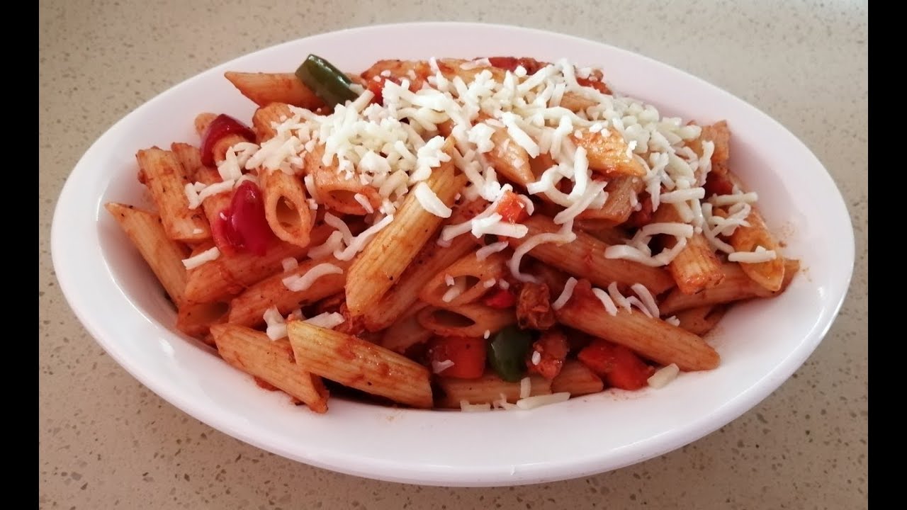 Pasta Penne con Pollo (Chicken Penne Pasta) - YouTube