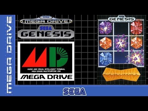 Columns (SEGA MD/Genesis)(1990) Gameplay - YouTube
