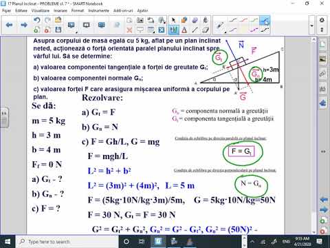 17 Planul înclinat PROBLEME cl 7 - YouTube