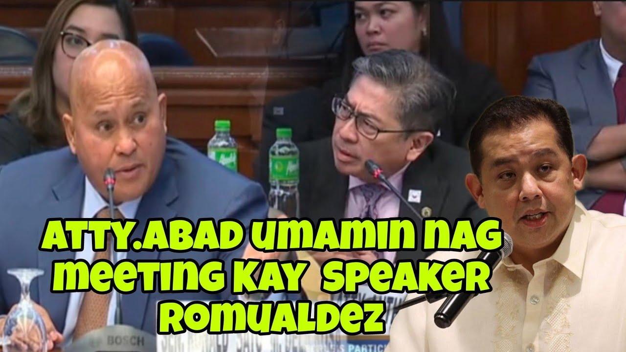 Atty.Abad umamin na nag meeting Kay Speaker Romualdez sa P.I || People ...