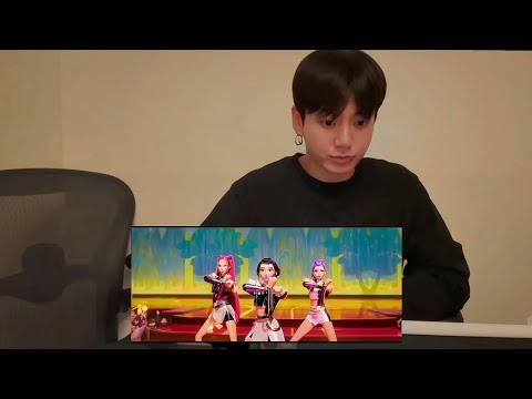 BTS Jungkook Reacting To K-pop Demon Hunters \