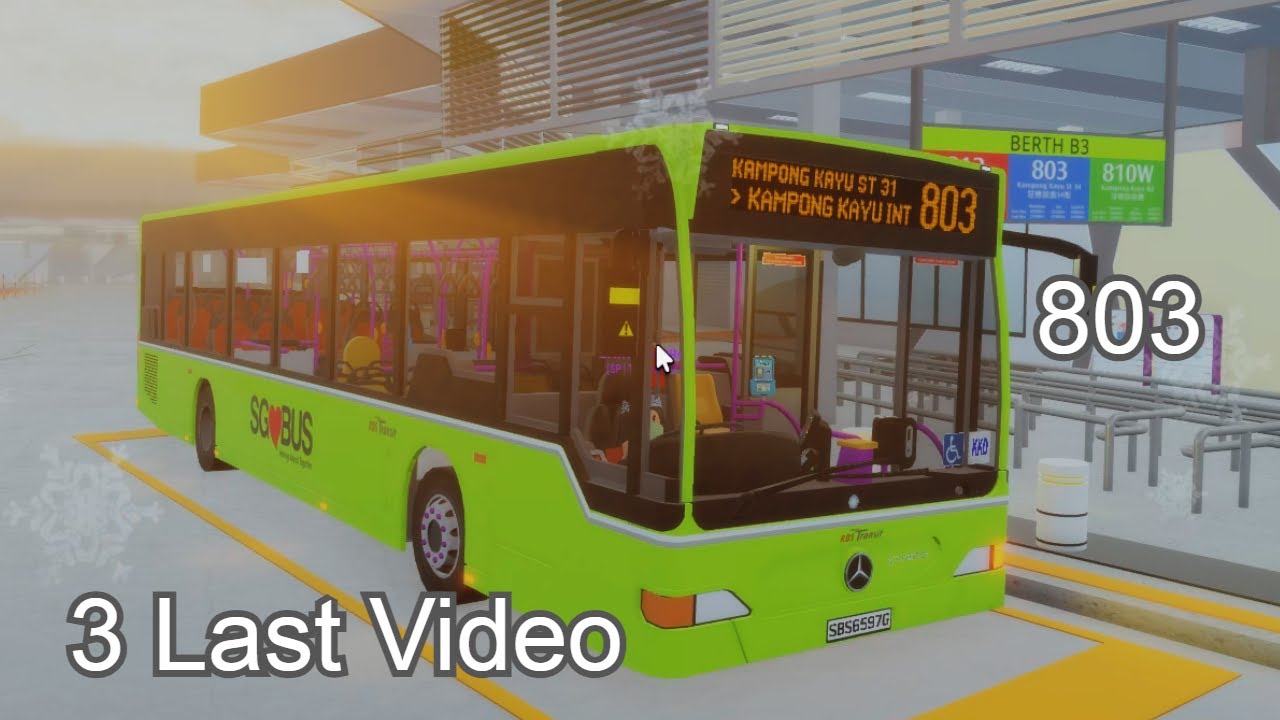 (Roblox) Last 3 MRT video - Mercedes Benz O530 Citaro (SBS6597G) On ...