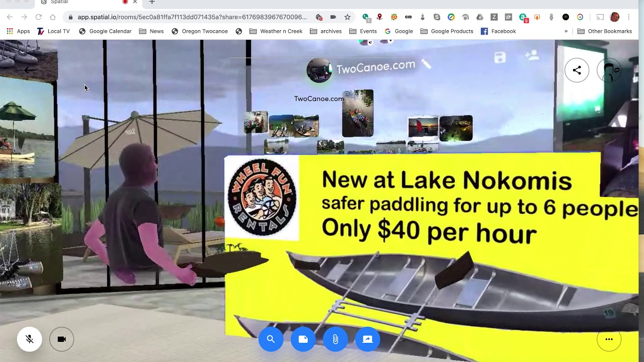spatial io demo, this is Free to help cope with Covid 19 - YouTube