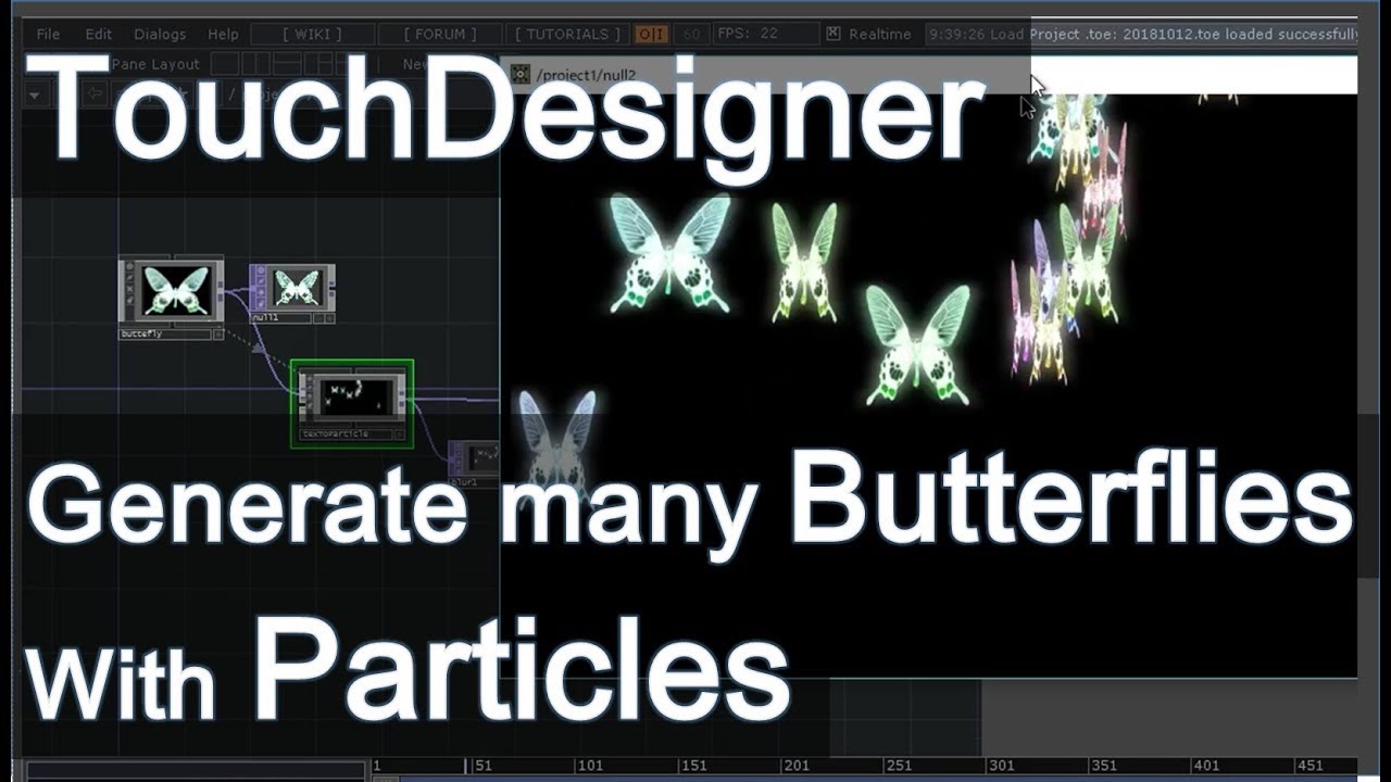 26th-A Butterfly particles mapping(English)[TouchDesigner] - YouTube