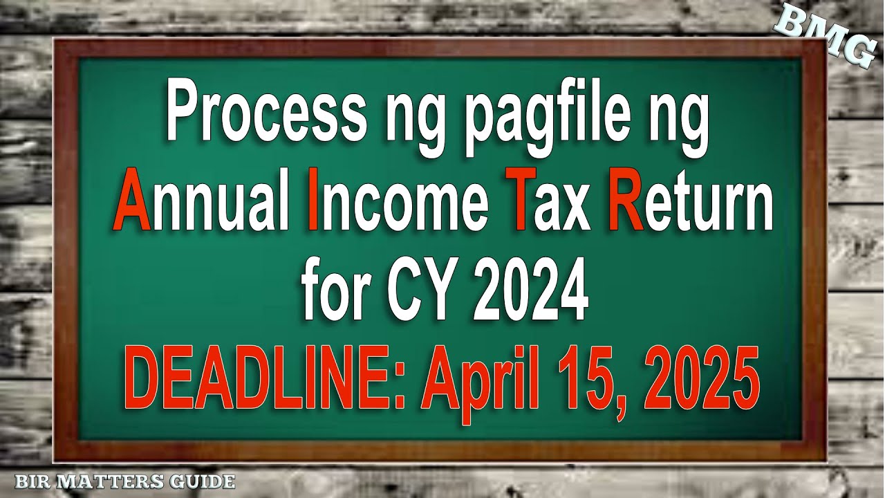 Process of Filing Annual Income Tax Return - YouTube