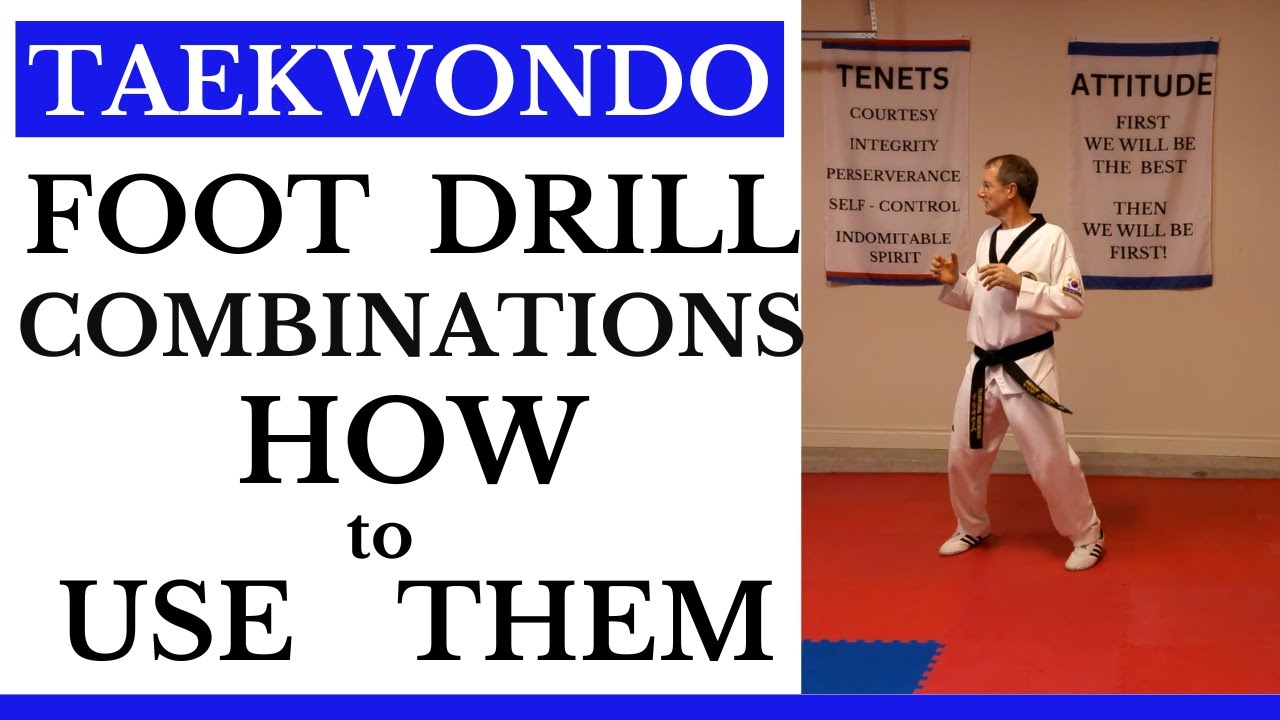 How to use Basic Foot Drills in Taekwondo #taekwondo #taekwondotechniques #taekwondokicks #tkd ...