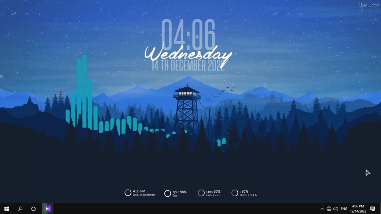 Create Parallax 3d Wallpaper for Windows | Windows Live Wallpaper Using Rainmeter - YouTube