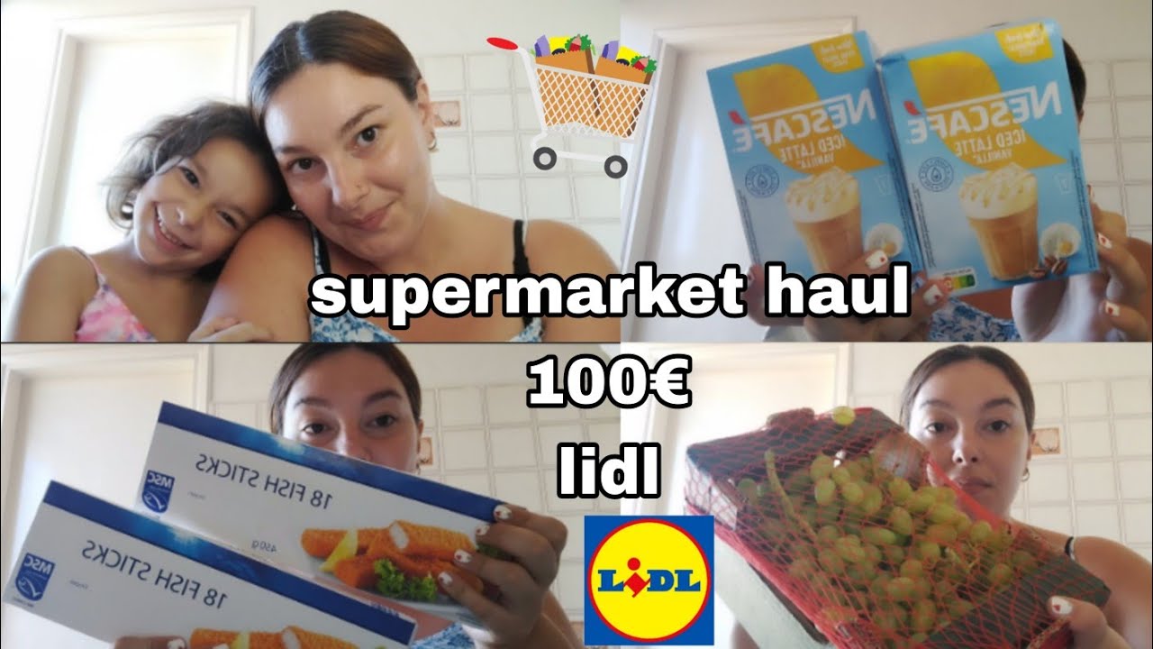 SUPERMARKET HAUL 100€ #lidl #supermarket #haul | mariaa_ria - YouTube