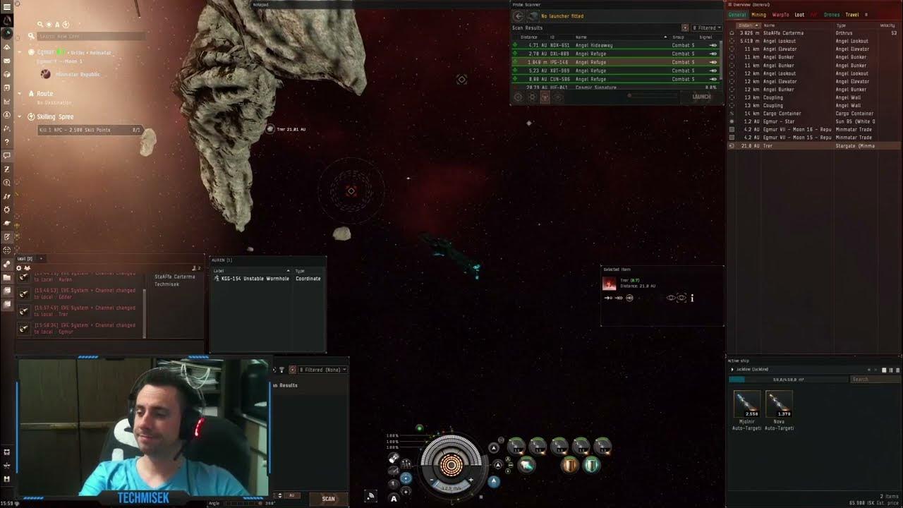 Eve Online - Angel Cartel Domination NPC kills (EP29) - YouTube