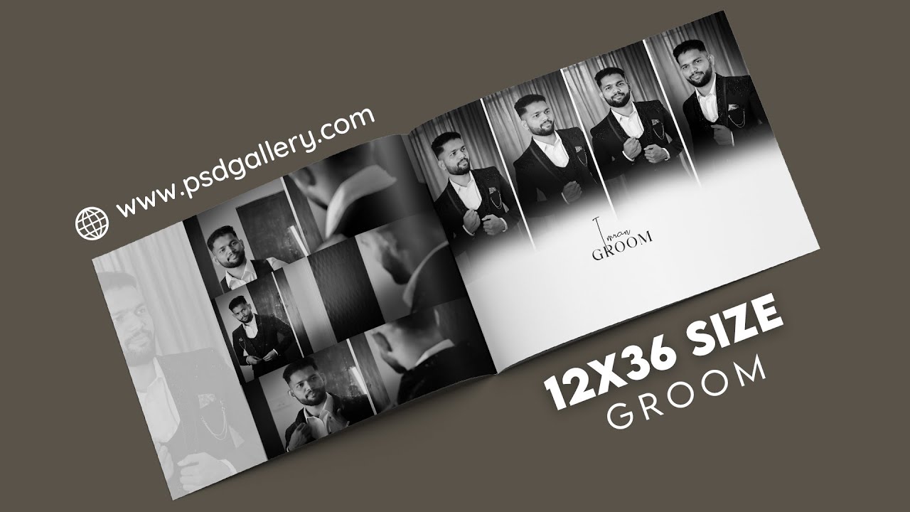 Groom Photo Album 12X36 Size | 🌐 www.psdgallery.com - 223 | Photoshop ...