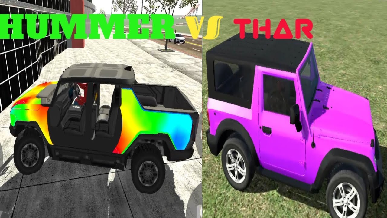 hummer vs Thar ll Indian bikes driving 3D ll Indian #indiabikedriving3d ...