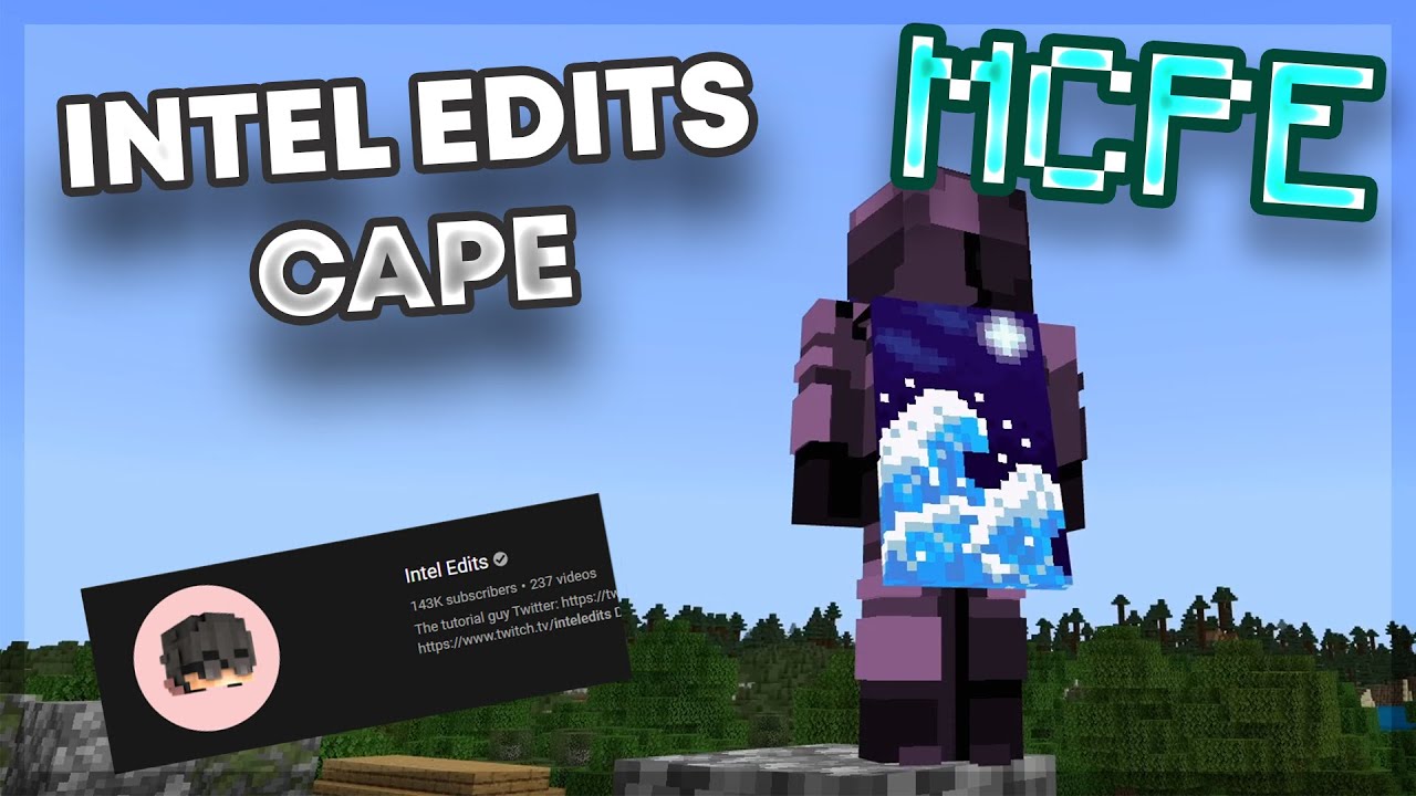 Intel Edits cape for Bedrock Edition! (Download in description) #shorts ...