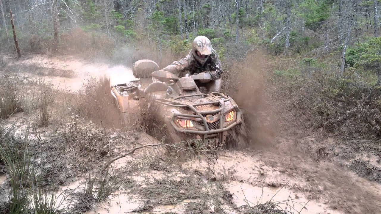 2012 Can-am outlander 800 Max XT mudding part 1 - YouTube