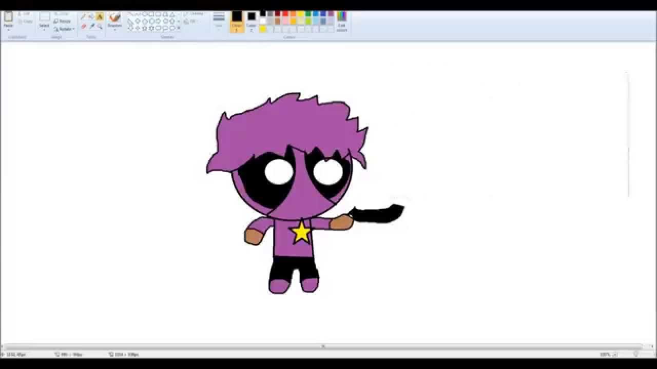 How to draw the purple man - YouTube