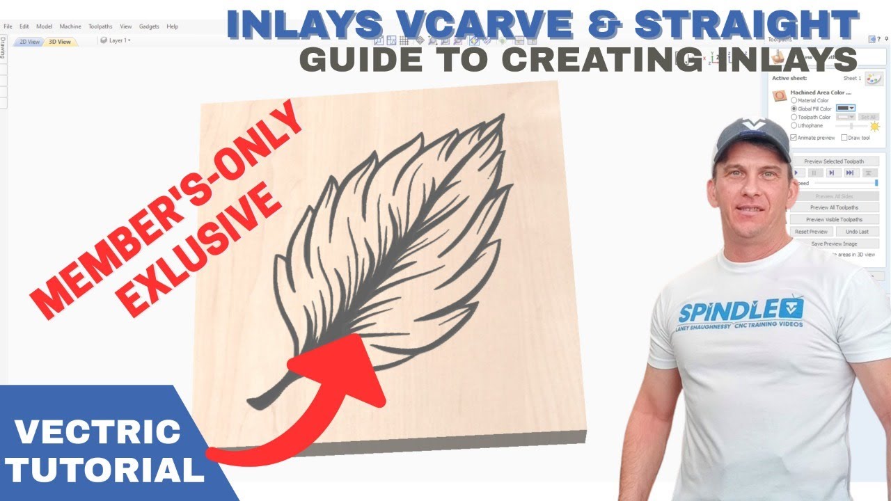 Inlays VCarve & Straight | Guide to Creating Inlays - YouTube
